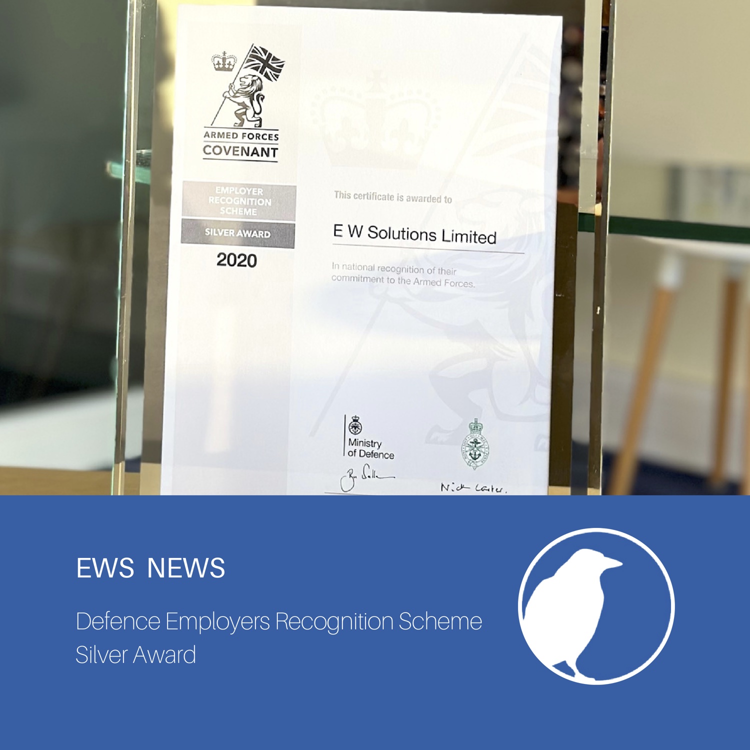 What does the ERS Silver Award mean to EWS? – EWS